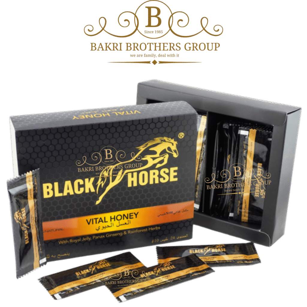 Black Horse Honey | With Royal Jelly & Rainforest Herbs | 24 Sachets x ...