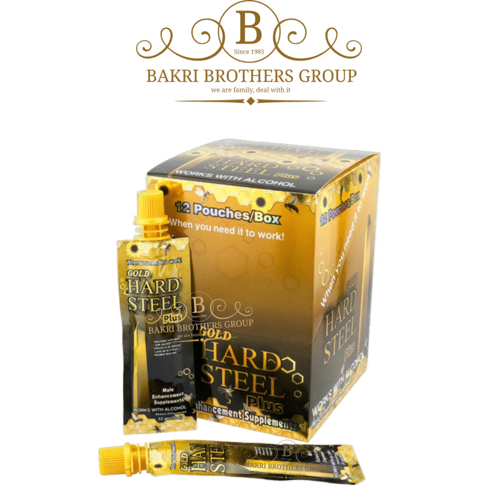 Gold Hard Steel Plus Honey | Made in USA | 12 Sachets x 15g Each ...