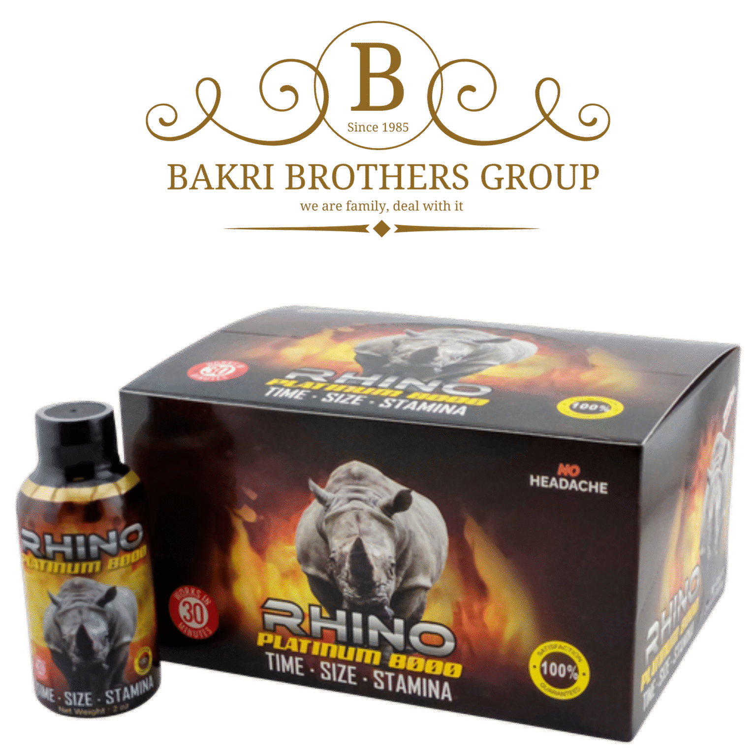 Rhino Platinum 8000 Liquid Shots, Super Long Lasting (Full Box) | Box ...
