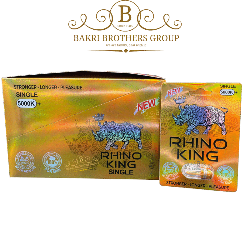 Rhino King 5000K Capsule, Single Capsule, 24 Cards per Box - bbg-wholesale.com