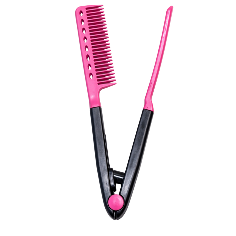 Dual-Sided Hair Styling Tool with Built-In Comb | Straightening ...