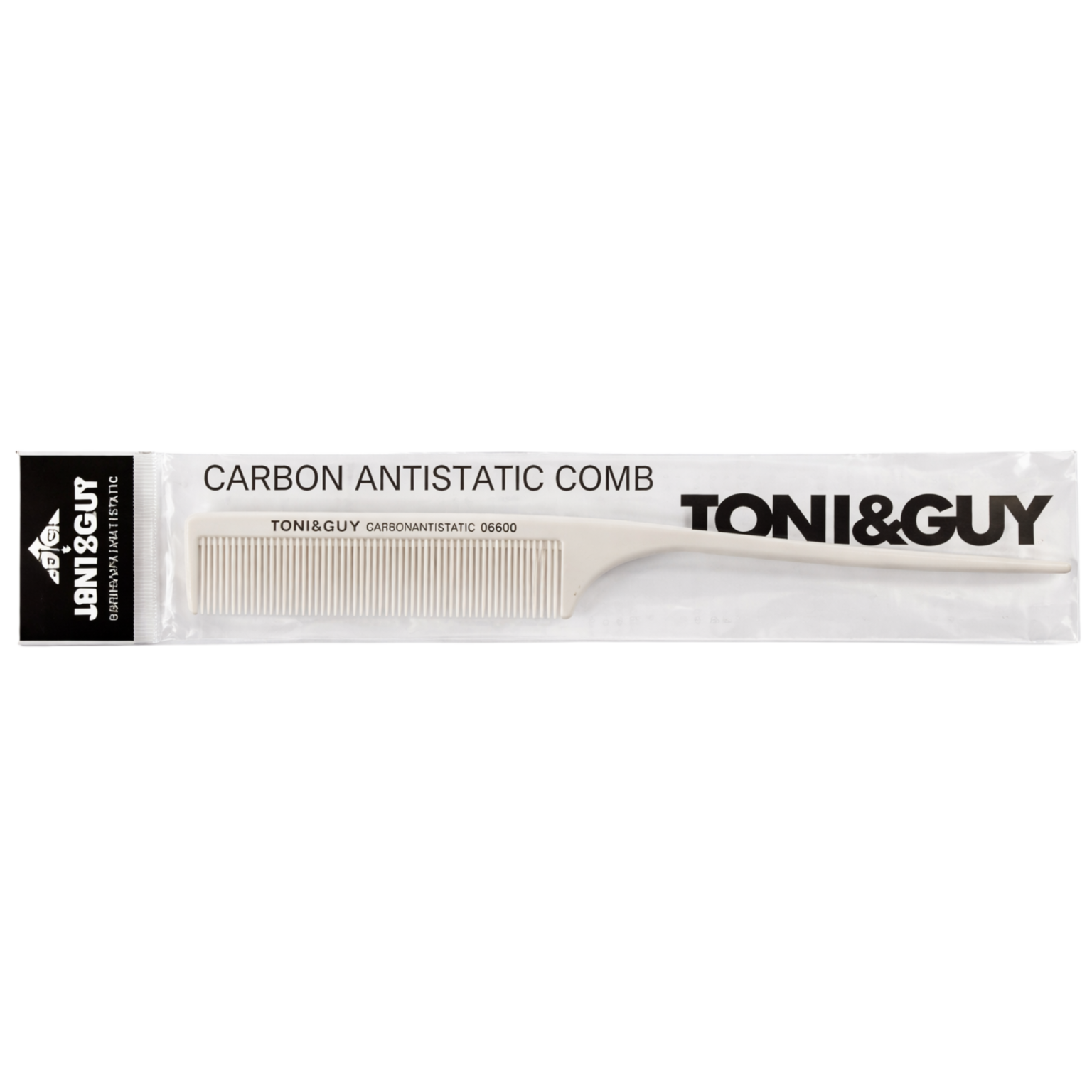 Carbon Antistatic Tail Comb | Fine Tooth Sectioning Comb | White | Bag ...