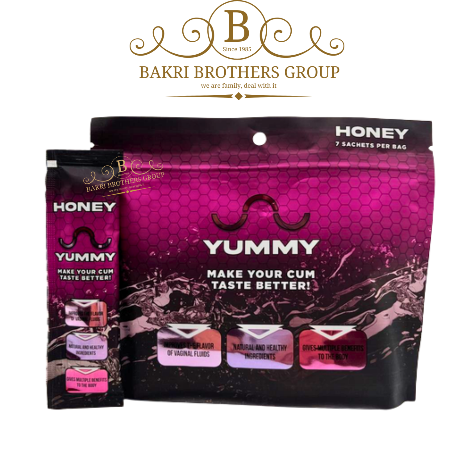 YUMMY Halal Honey Sachets for Men | 24 Sachets per Box | Case of 12 ...