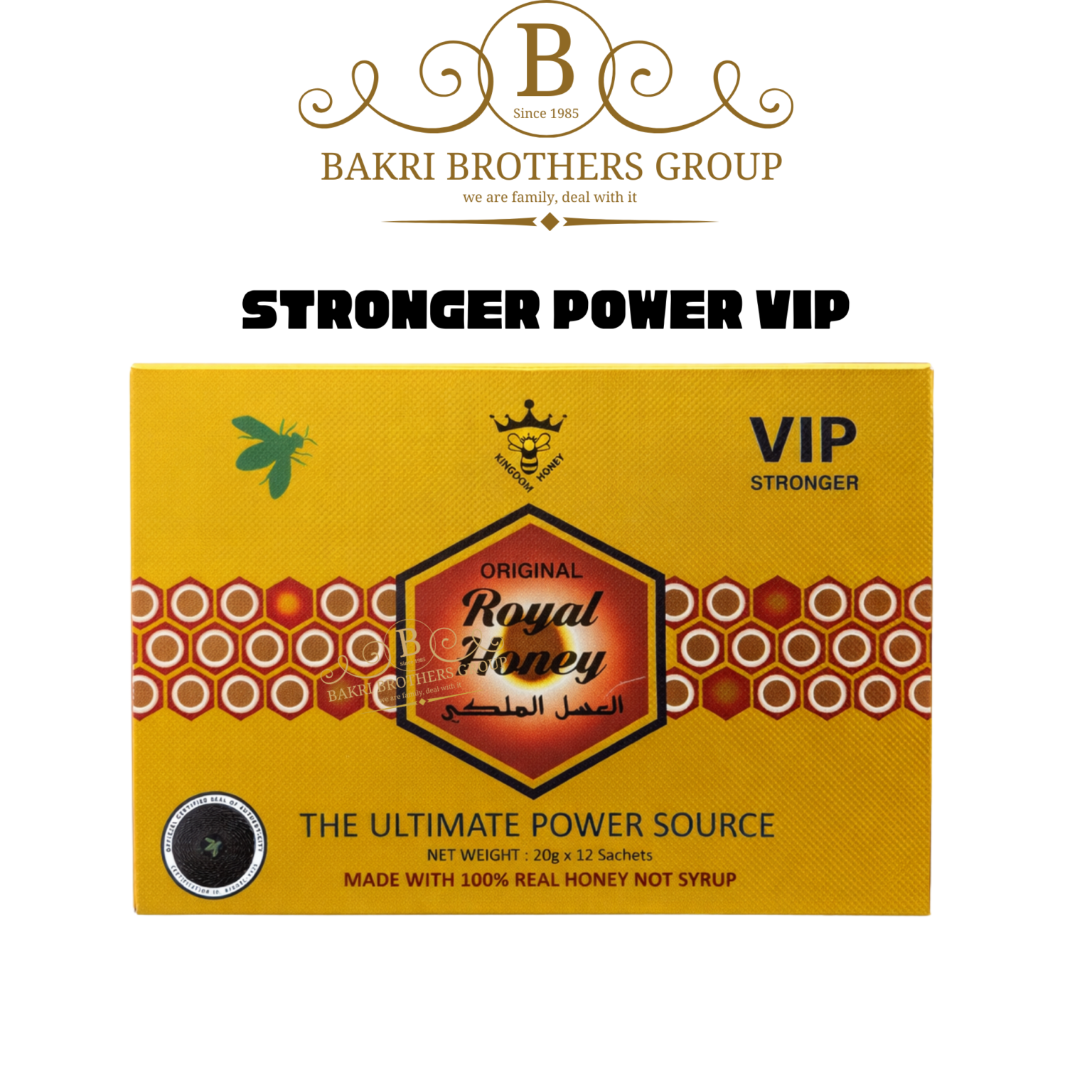 Royal Honey VIP Stronger Sachets for Men | 12 Sachets per Box | Case of ...